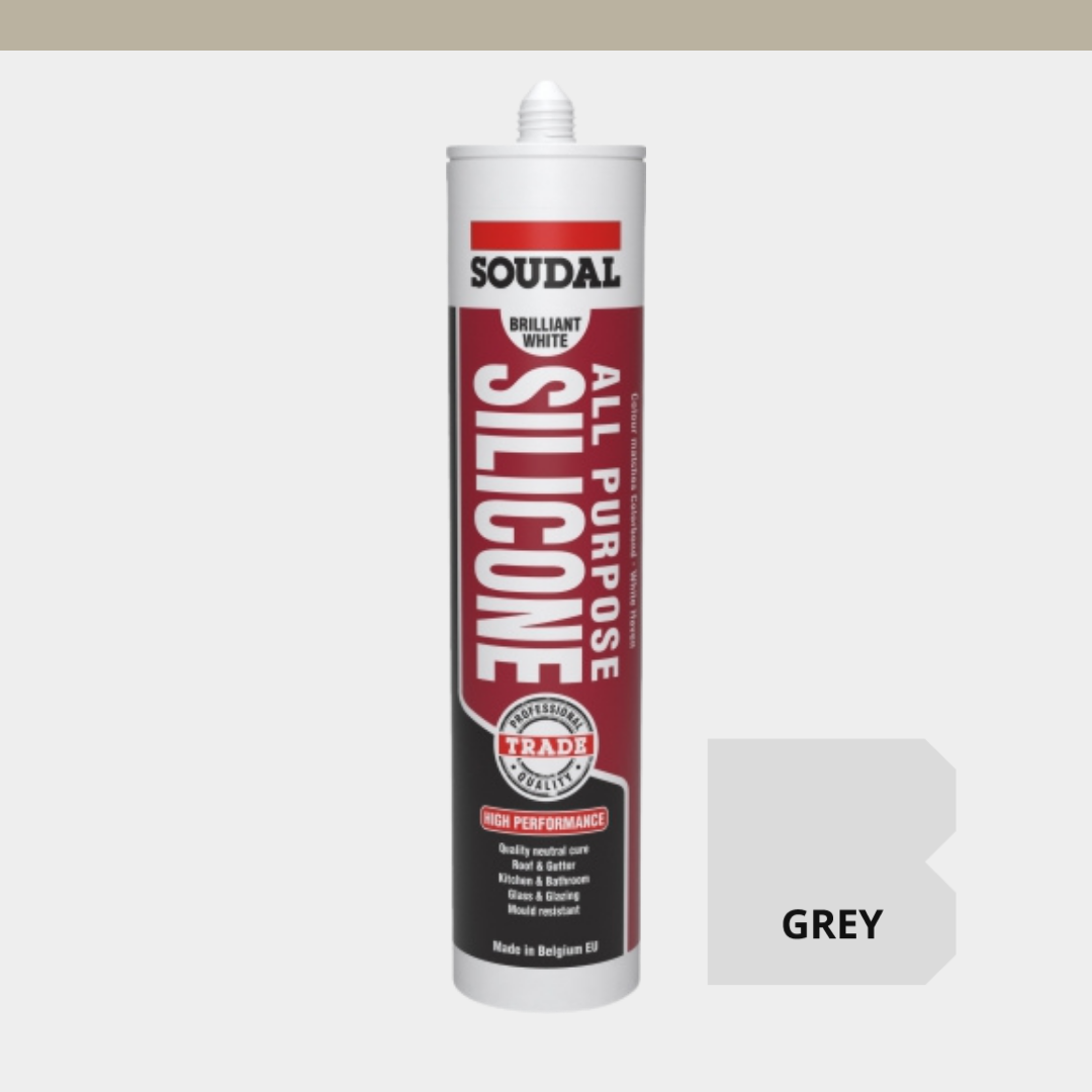 [SOUDAL] All Purpose Silicone 300ml - Grey – BaytinaPlus